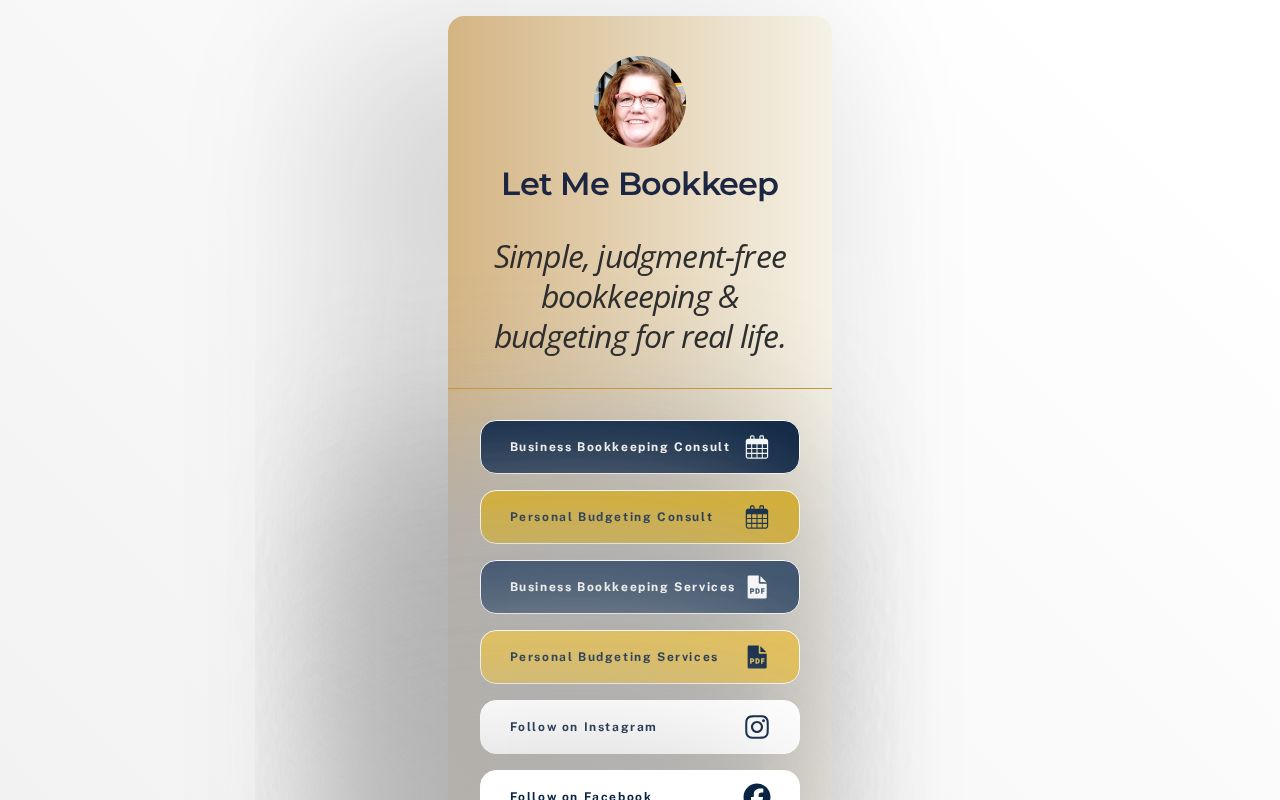 Let Me Bookkeep | Bookkeeping & Budget Tools